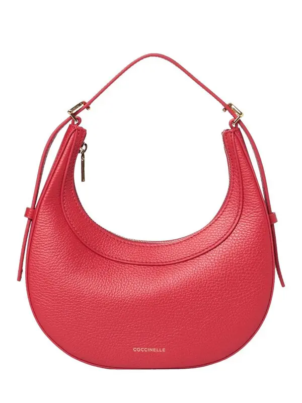 COCCINELLE Textured Leather Mini Bag - Red