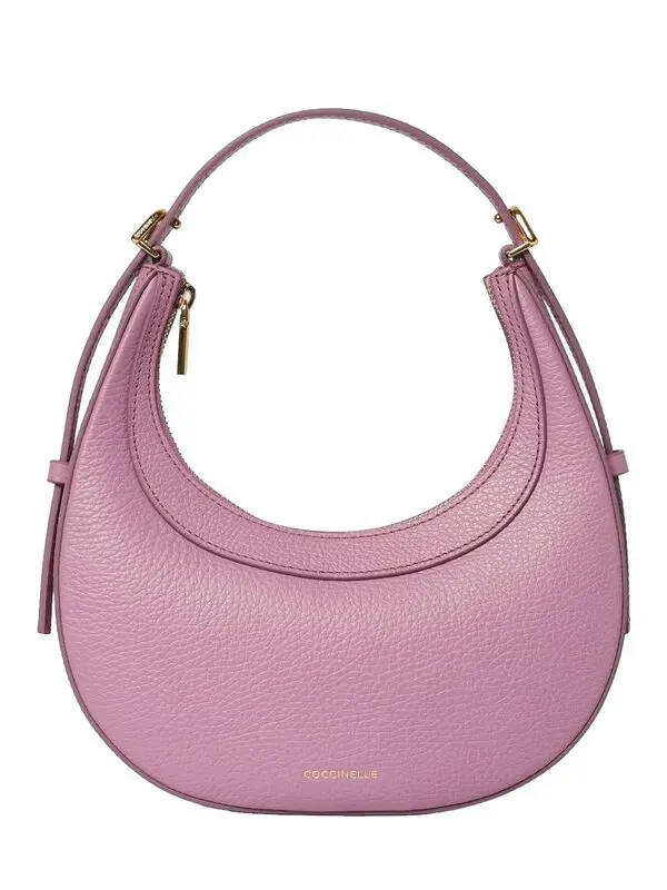 COCCINELLE Textured Leather Mini Bag - Violet