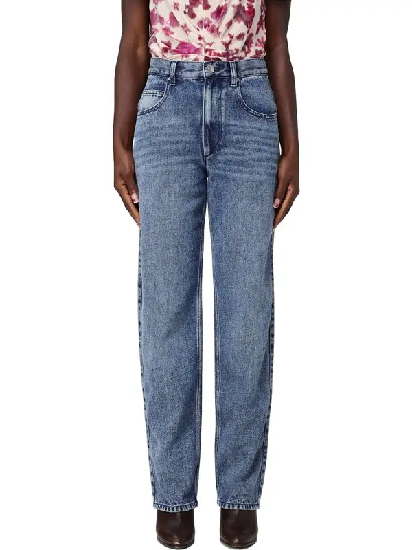 Isabel Marant Étoile Straight Leg Jeans - Gnawed Blue