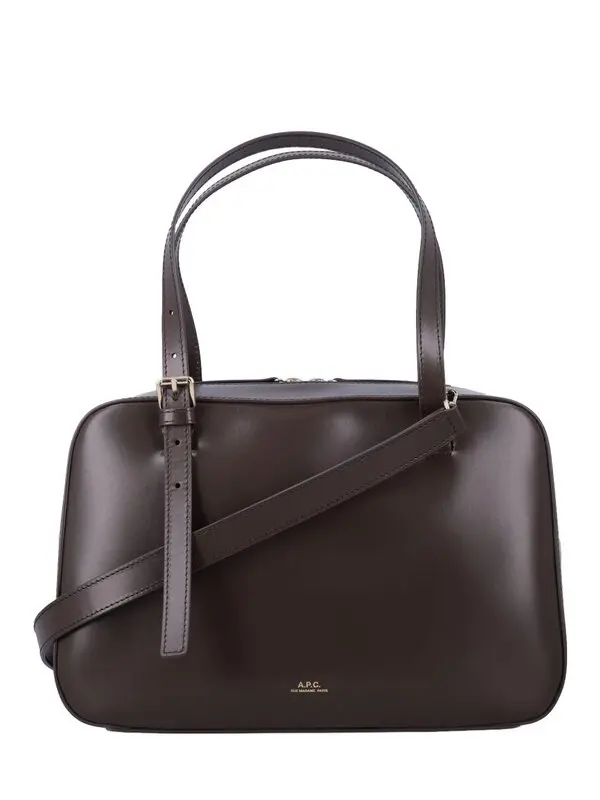 A.p.c. Leather Handbag - Ebony
