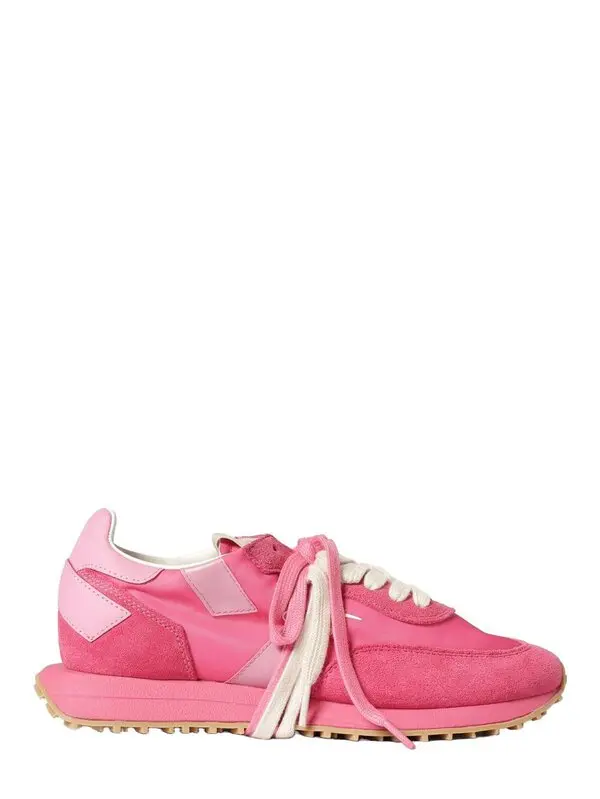 GHOUD VENICE Rush Suede And Nylon Lace Up Sneakers - Fuchsia