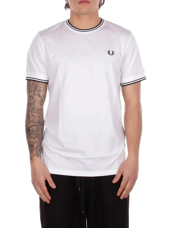 Fred Perry Cotton T-shirt With Logo - White