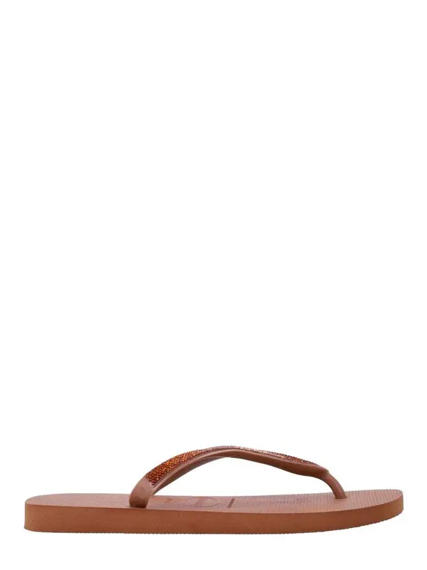Havaianas Top Glow Rhinestone Flip-flops - Rust
