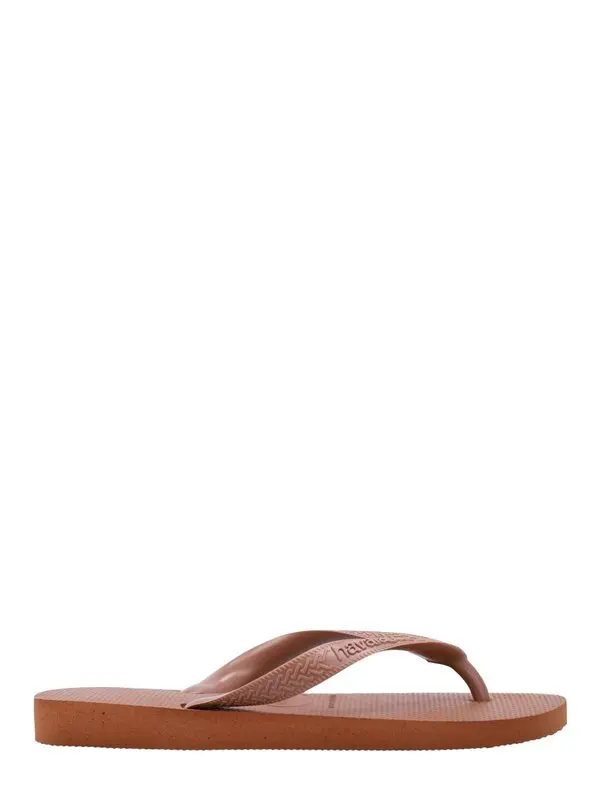 Havaianas Top Senses Rubber Flip-flops With Tone-on-tone Logo - Rust