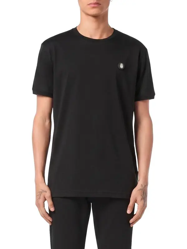 BILLIONAIRE Cotton T-shirt With Logo - Black