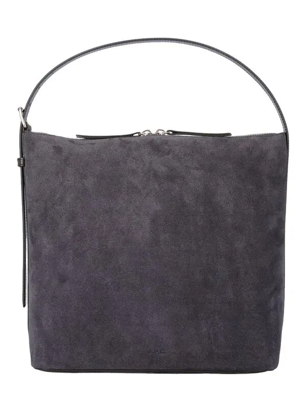 A.p.c. Vera Suede Shoulder Bag - Grey