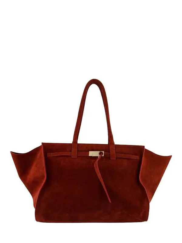 Benedetta Bruzziches Suede Shoulder Bag - Red
