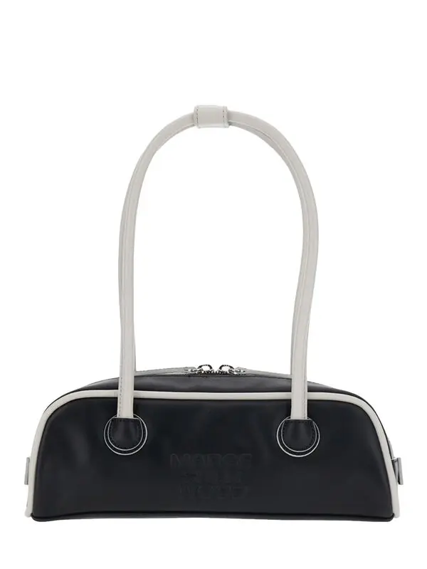 MARGESHERWOOD Smooth Leather Shoulder Bag - Black