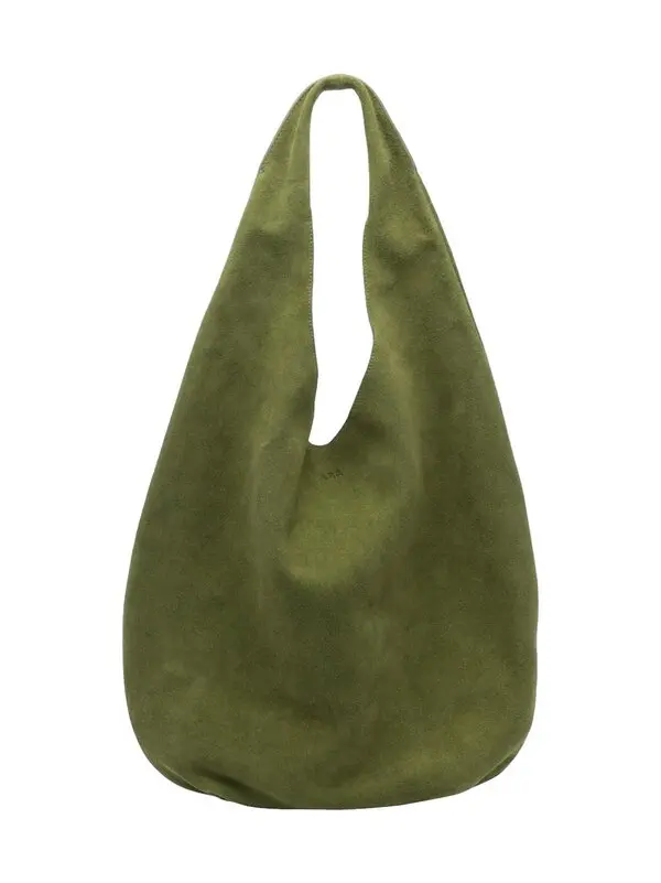 A.p.c. Le Neige Suede Shoulder Bag - Olive