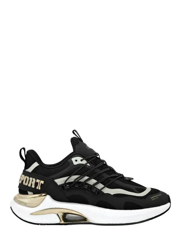 PLEIN SPORT Air Pressure Gen.x.04 Low-top Sneakers In Mesh With Chunky Sole - Black