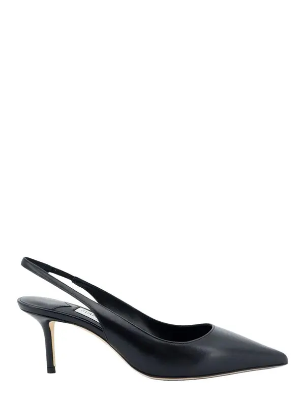 JIMMY CHOO Love Slingback Pumps In Smooth Calfskin - Black