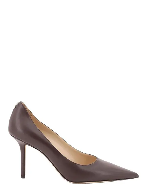 JIMMY CHOO Love Calfskin Leather Pumps - Cocoa