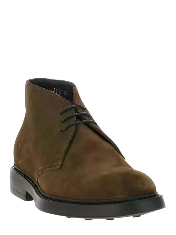 DOUCAL'S Lace-up Suede Boots - Brown