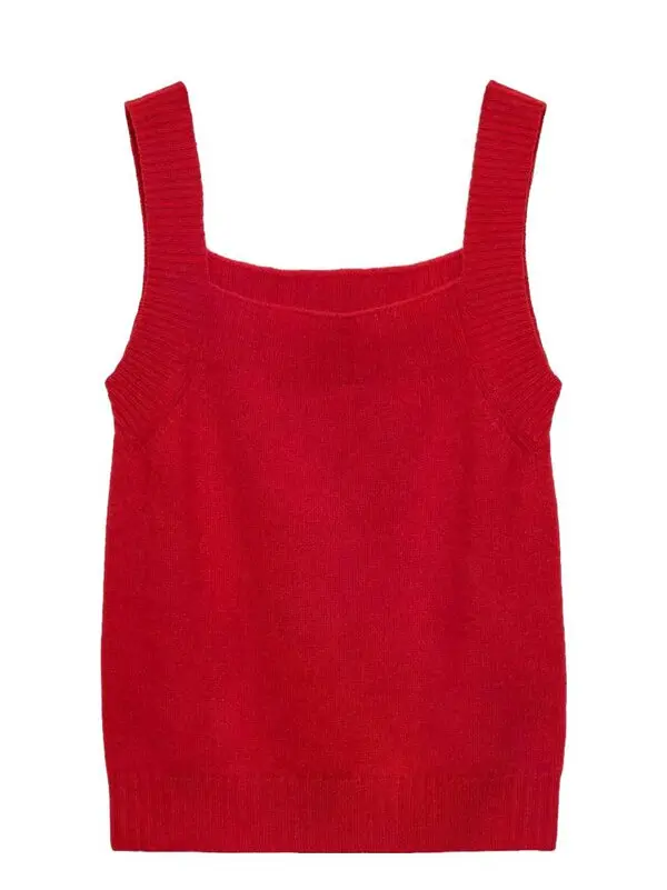Prada Shetland Wool Tank Top - Red