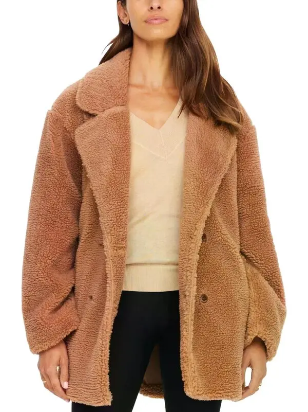 The Upside Gracie Double-breasted Coat - Brown