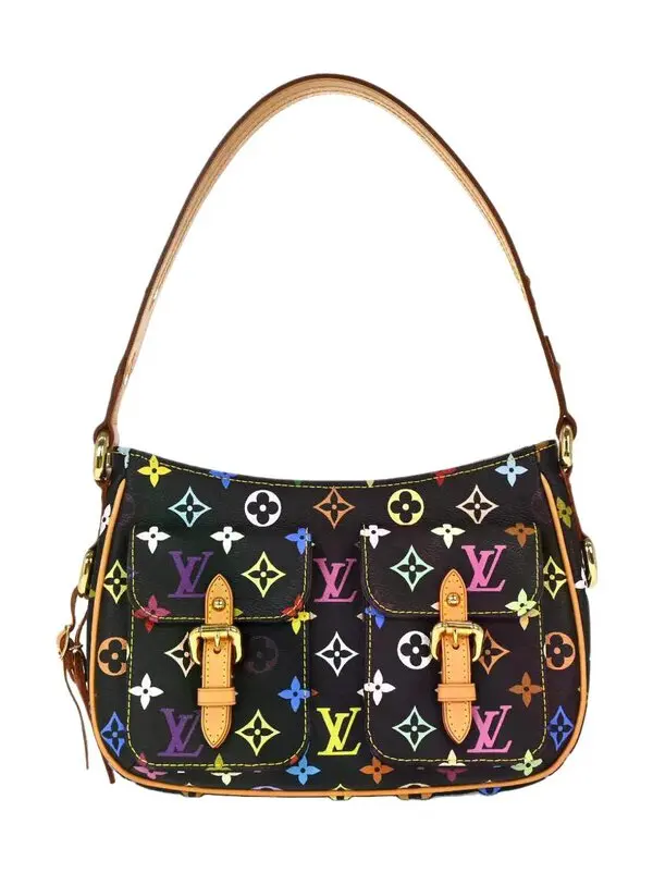 LOUIS VUITTON Monogram Multicolore Lodge Pm Shoulder Bag - Black
