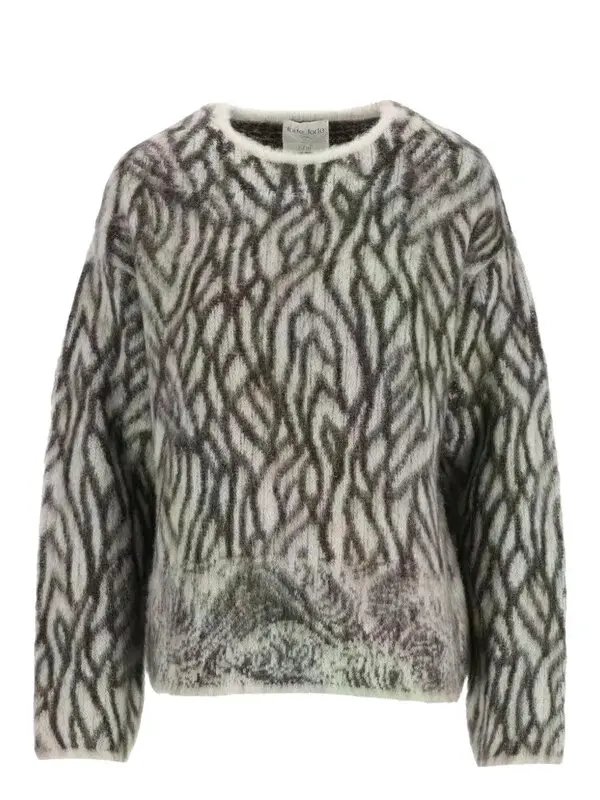 FORTE_FORTE Plumes De Heron Jacquard-knit Sweater - Neutrals