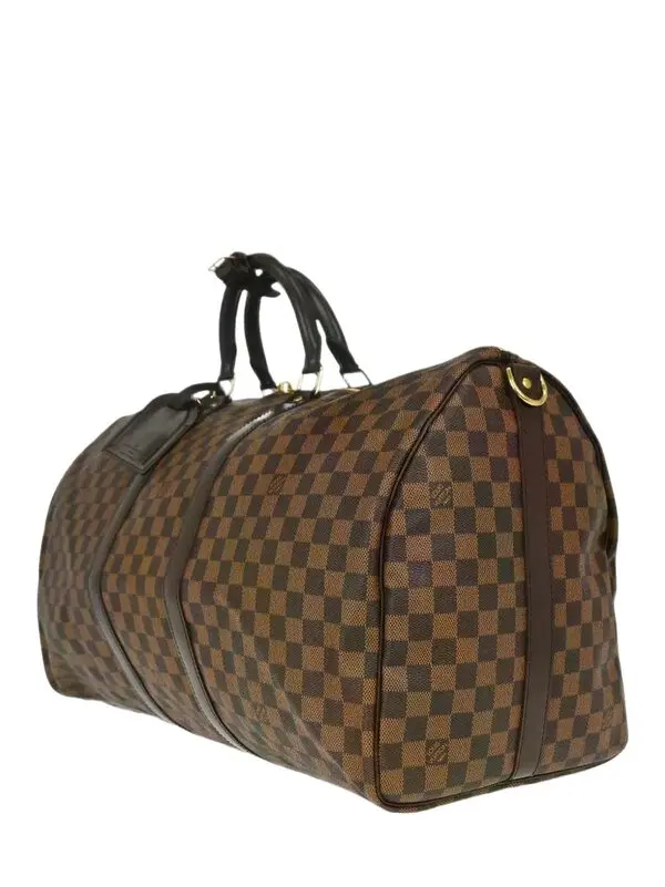 LOUIS VUITTON 2009 Keepall Bandouliere 55 Duffle Bag - Brown
