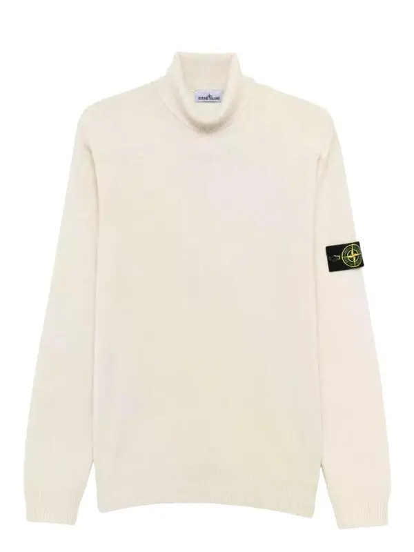 Stone Island 5100025 Rws Wool Regular-fit Turtleneck Sweater - Neutrals