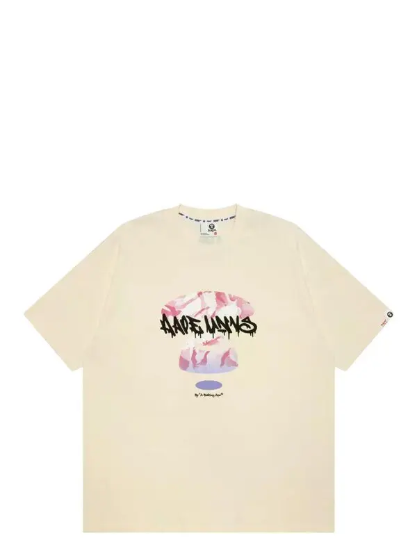 AAPE BY *A BATHING APE Aapeunvs Cotton T-shirt - Neutrals