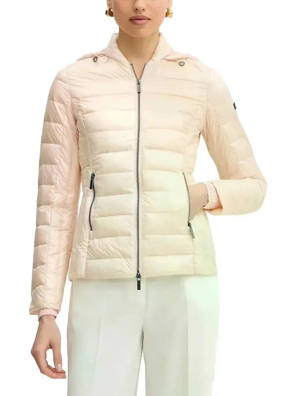 Armani Exchange Quilted Hooded Zip-up Jacket - Pink
