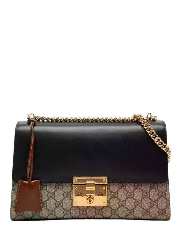 Gucci 2000-2015 Medium Gg Supreme Padlock Shoulder Bag - Neutrals