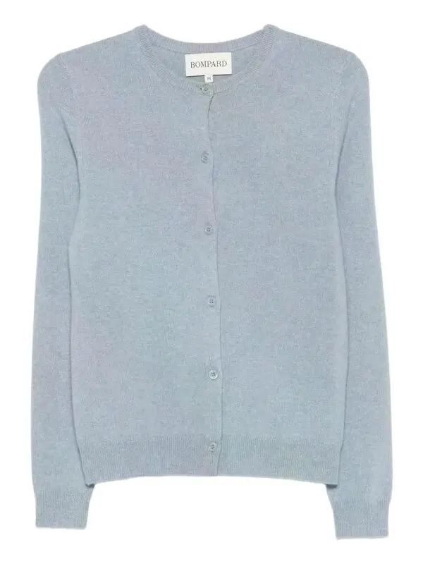Eric Bompard Button-fastening Crew-neck Cardigan - Blue