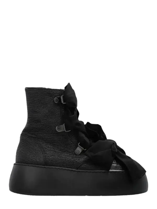 Agl Ribbon Platform Boots - Black