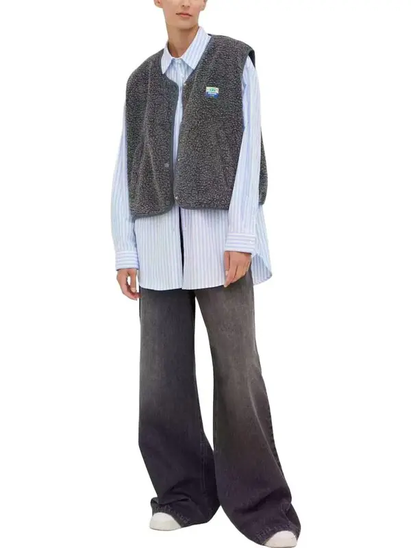 American Vintage Reversible Faux-shearling Gilet - Grey