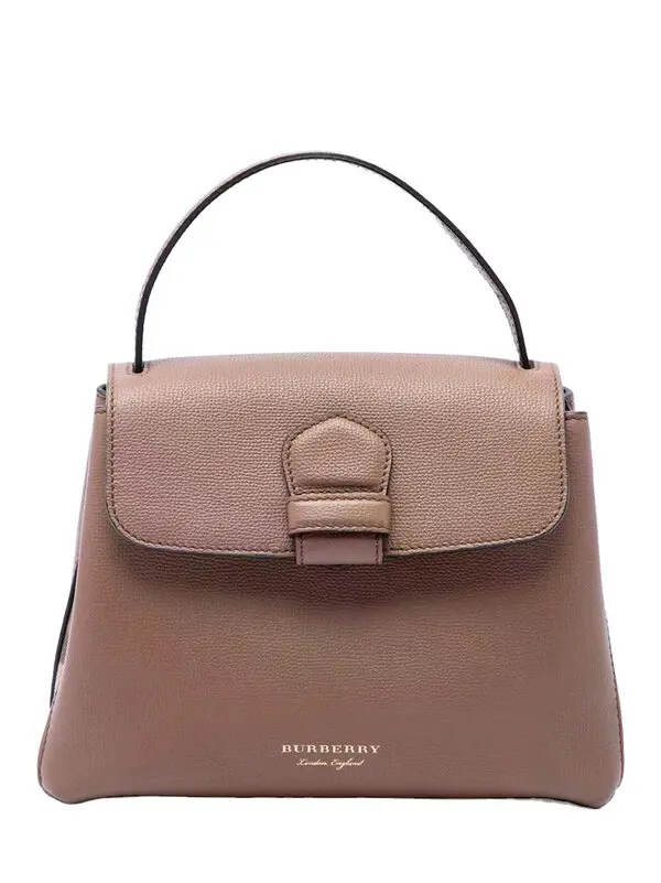 Burberry Small Calfskin And House Check Camberley Satchel - Brown