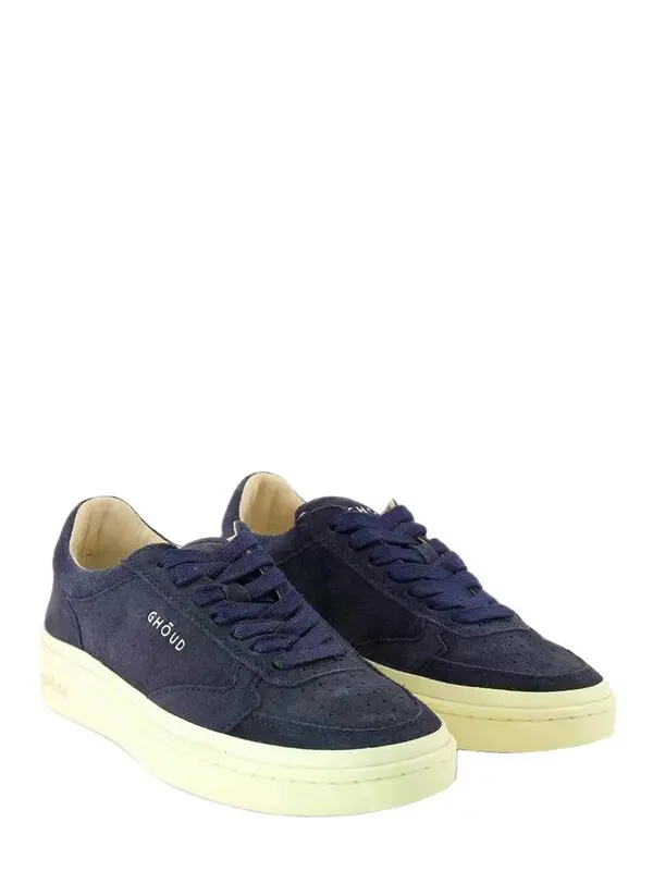GHOUD VENICE Suede Logo Embroidered Sneakers - Blue