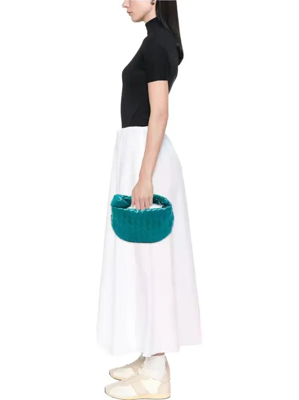 Bottega Veneta Mini Patent Jodie Hobo Bag - Blue