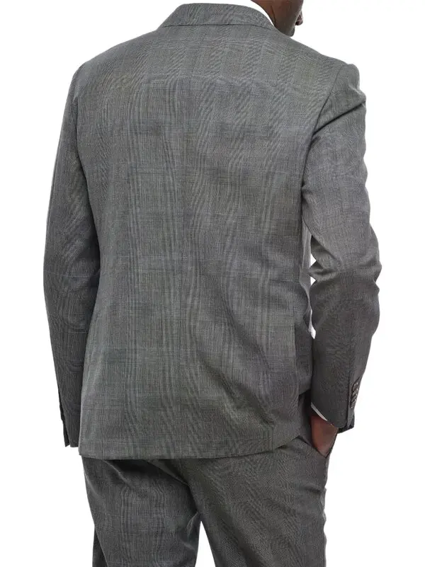 Corneliani District Check Virgin Wool Suit - Grey