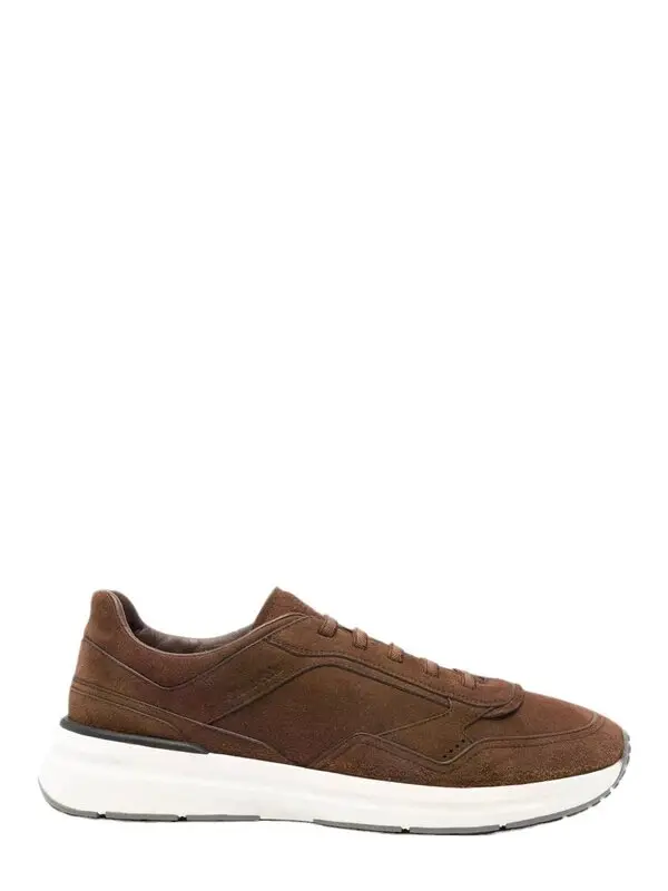 Church's Suede Panelled Sneakers - Brown