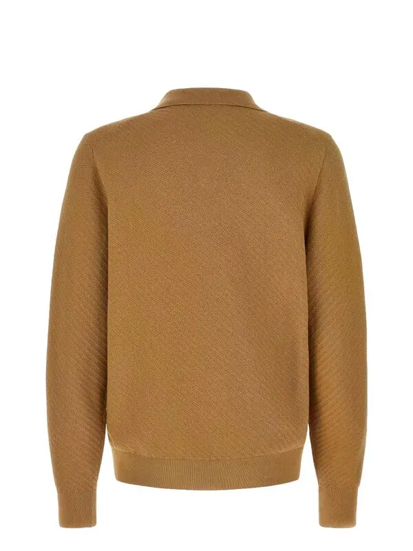 BOSS Lomarino Diagonal-knit Sweatshirt - Neutrals