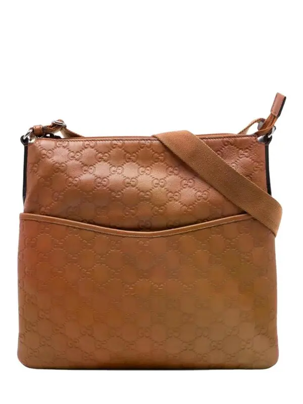 Gucci Flat Messenger Bag - Brown