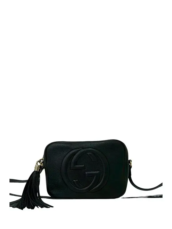 Gucci Calfskin Soho Disco Crossbody Bag - Black