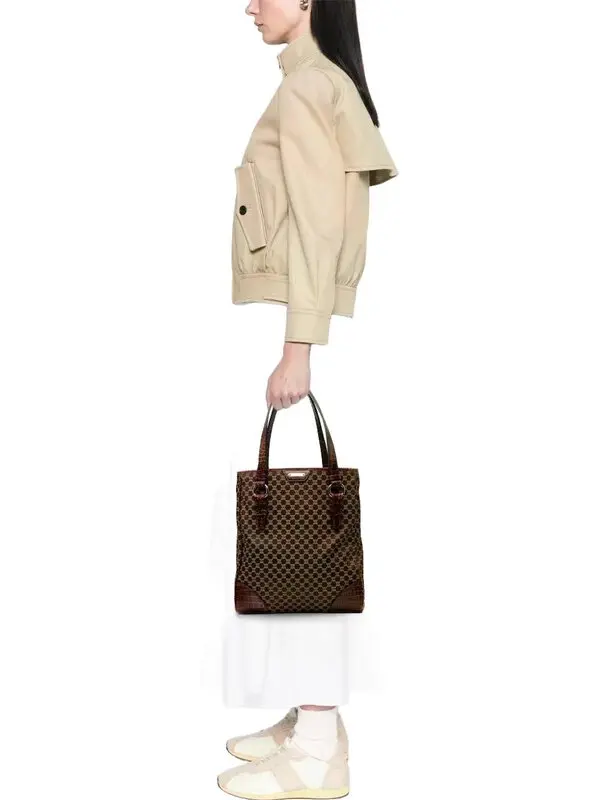 Celine Macadam Canvas Tote Bag - Brown