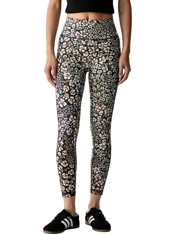 Adidas Farm Rio Optime Floral Print Leggings - Black