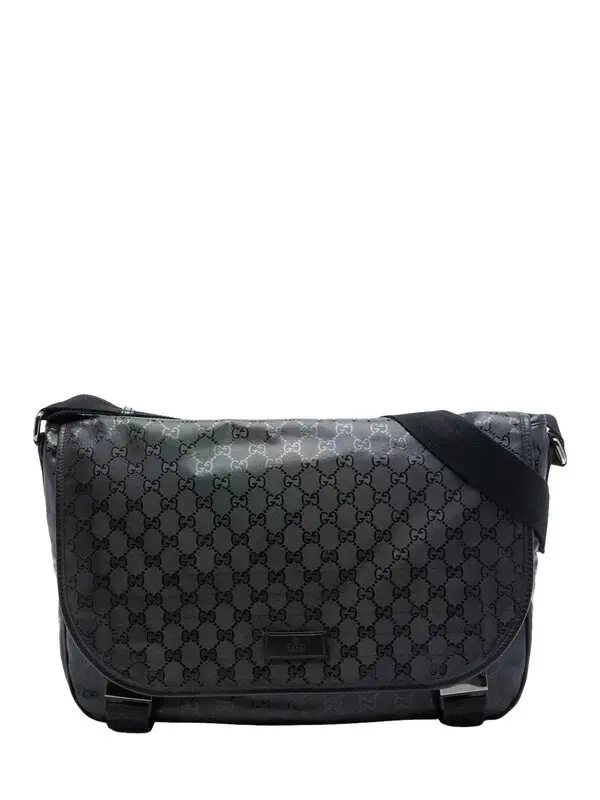 Gucci Gg Imprimé Messenger Bag - Black