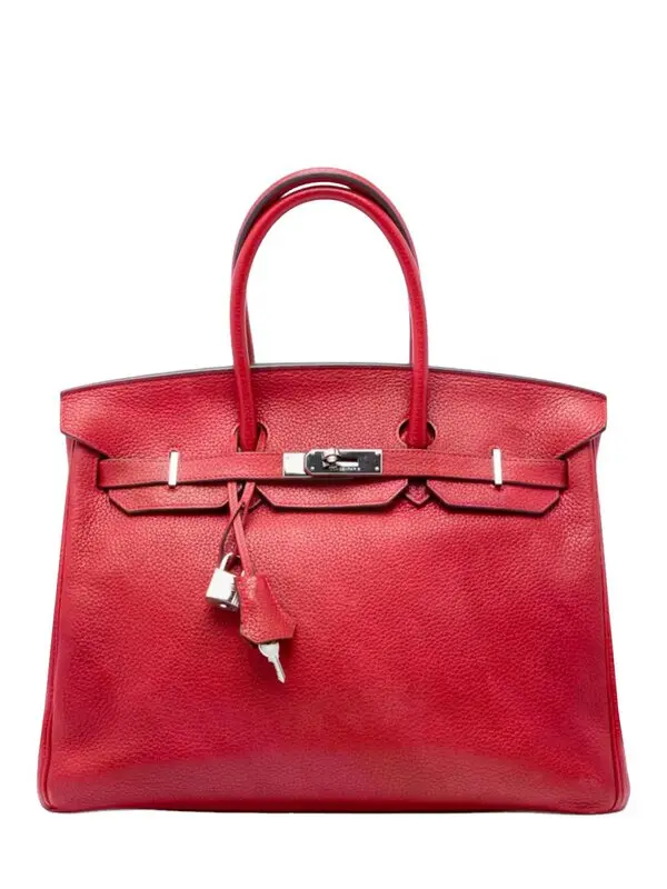 Hermès Togo Birkin 35 Handbag - Red