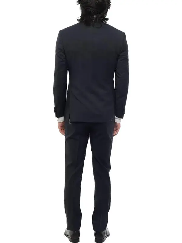 Corneliani Peak-lapel Three-piece Suit - Black