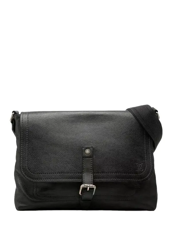 LOUIS VUITTON 2009 Utah Omaha Crossbody Bag - Black