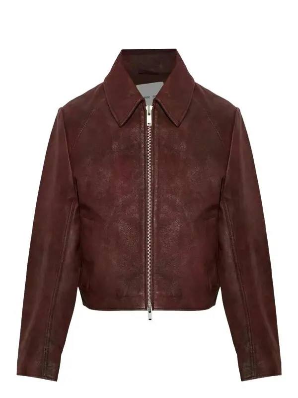 SAMSOE SAMSOE Leather Jacket - Red