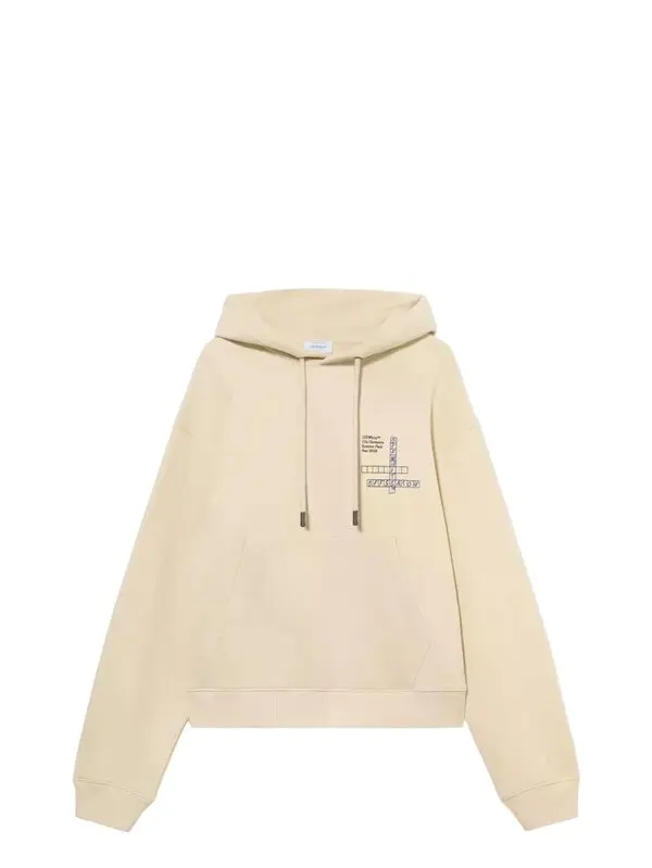 Off-White Connect Dots Regular Hoodie - Neutrals