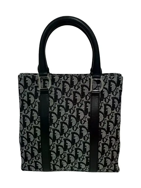 Dior 2000-2010 Diorissimo Trotter Handbag - Black