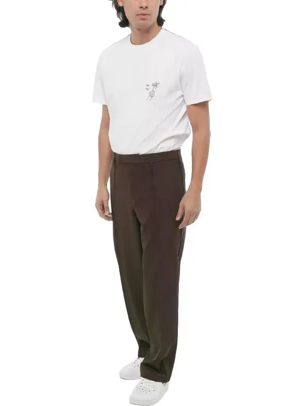 Neil Barrett Pintuck Slim-fit Trousers - Brown