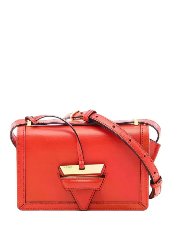 Loewe Small Leather Barcelona Crossbody Bag - Red