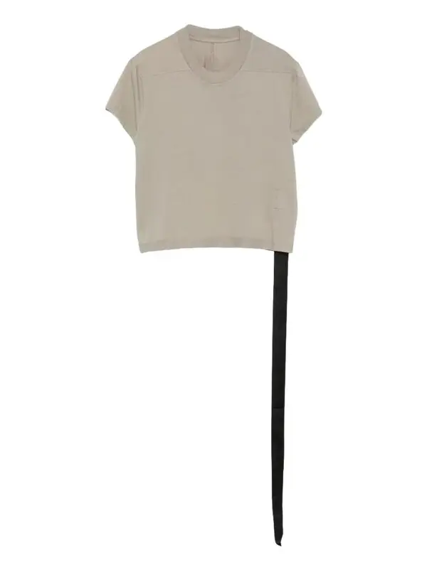 Rick Owens Ribbed-trim Hanging-strap T-shirt - Grey