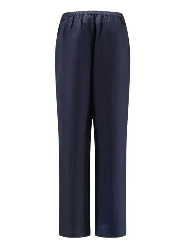 RÓHE Silk Wide-leg Trousers - Blue